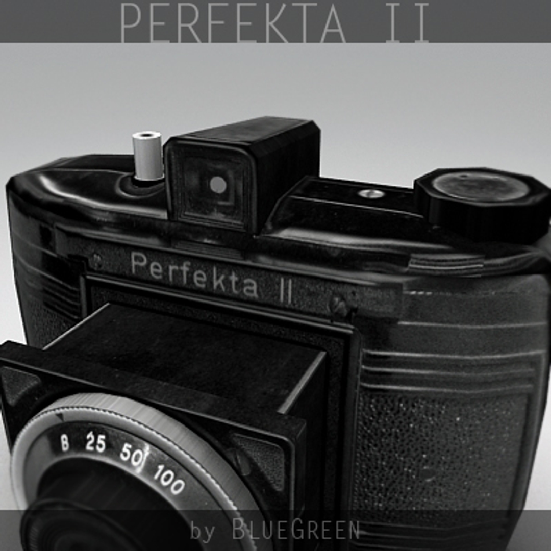 3d model perfekta ii vintage camera