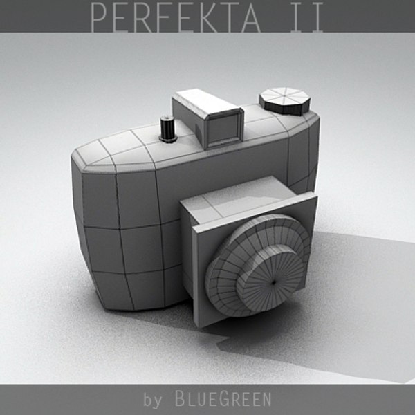 3d model perfekta ii vintage camera