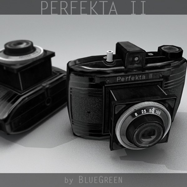 3d model perfekta ii vintage camera