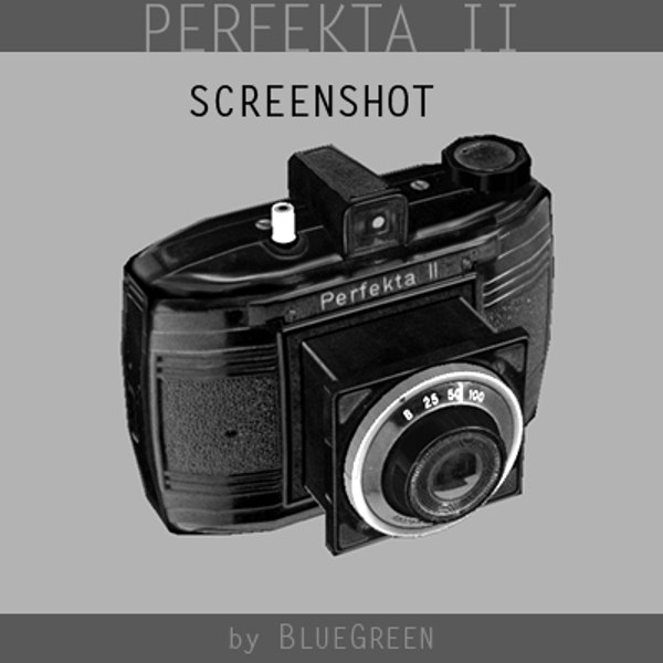 3d model perfekta ii vintage camera