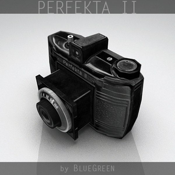 3d model perfekta ii vintage camera