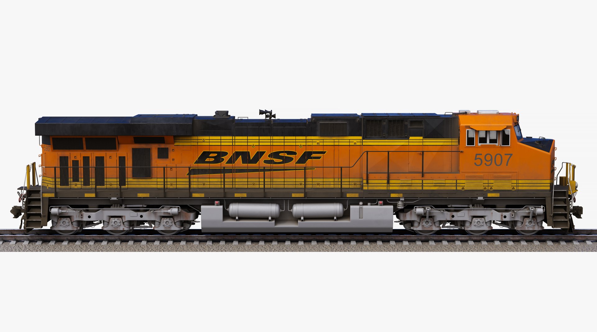 Locomotive ge es44ac bnsf 3D model - TurboSquid 1422784