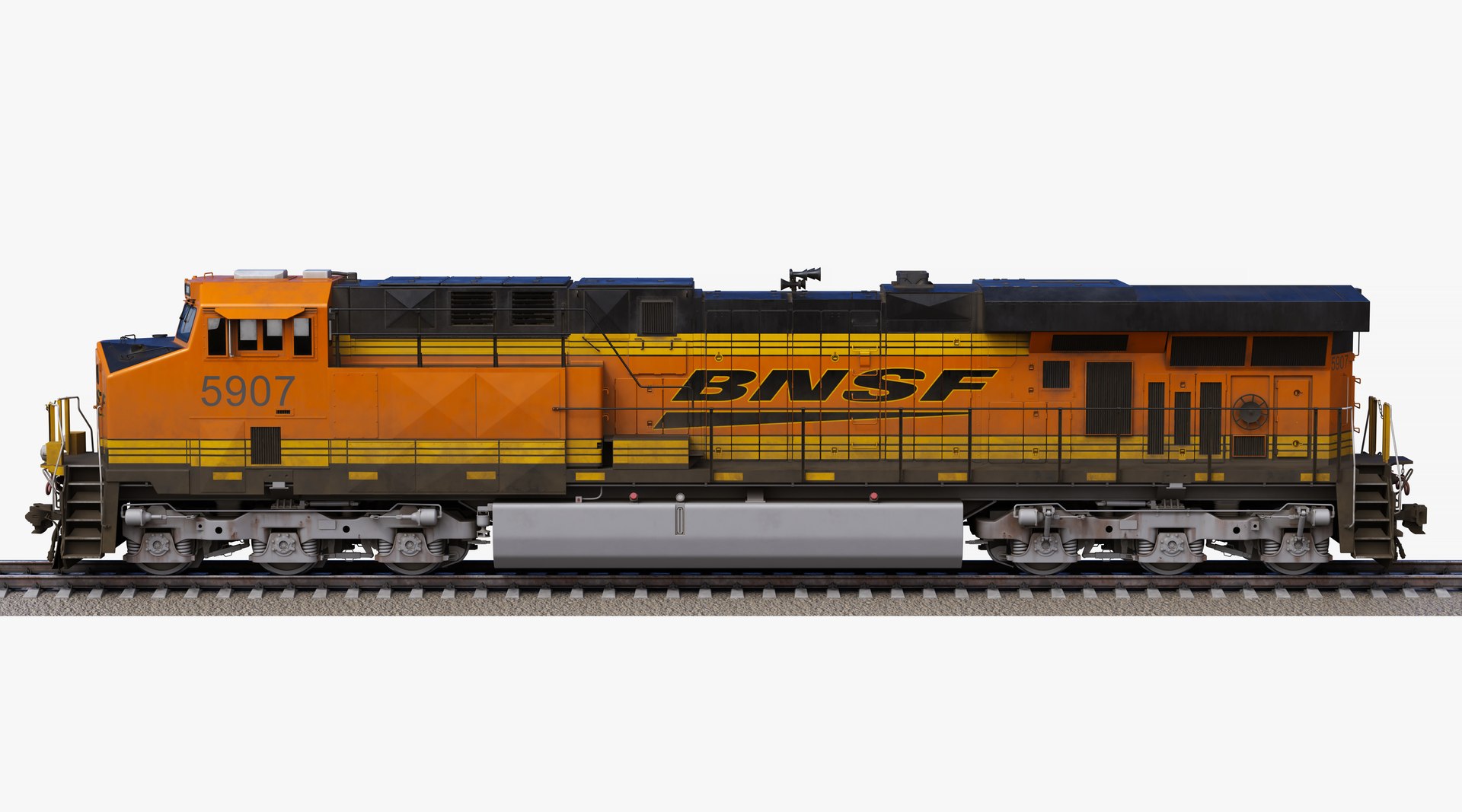 Locomotive Ge Es44ac Bnsf 3D Model - TurboSquid 1422784