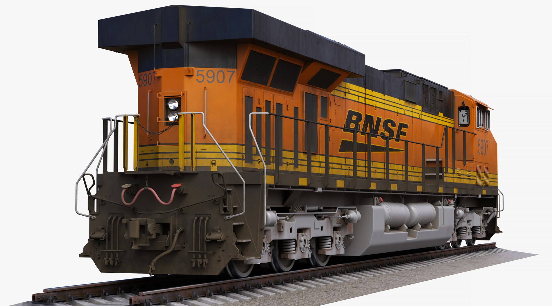 Locomotive ge es44ac bnsf 3D model - TurboSquid 1422784