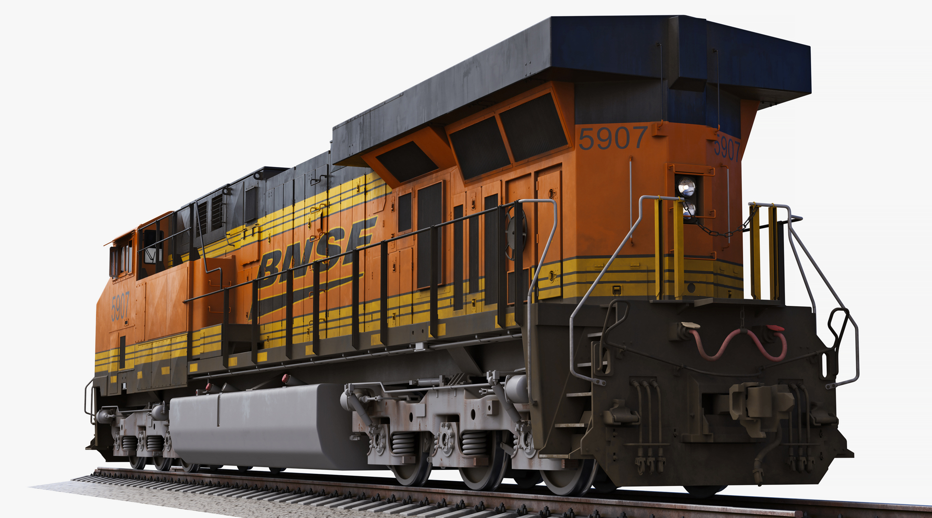 modelo 3d Locomotora GE ES44AC BNSF - TurboSquid 1422784