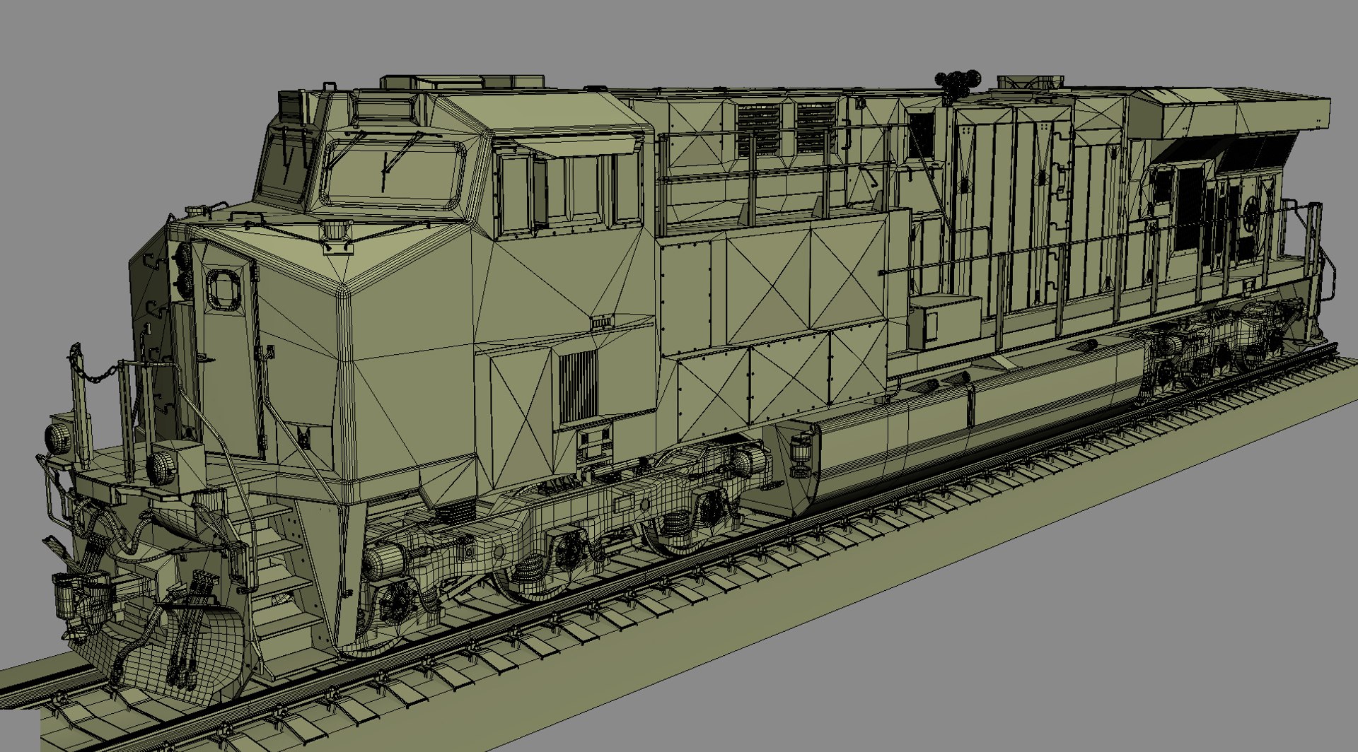 Locomotive Ge Es44ac Bnsf 3D Model - TurboSquid 1422784