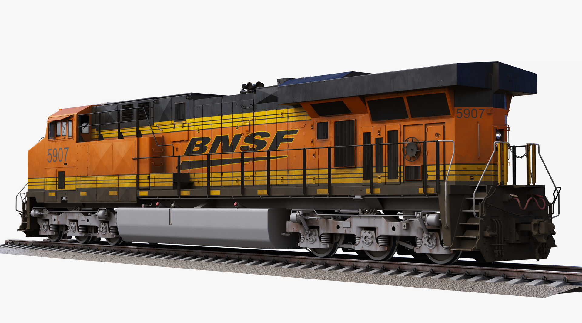 modelo 3d Locomotora GE ES44AC BNSF - TurboSquid 1422784