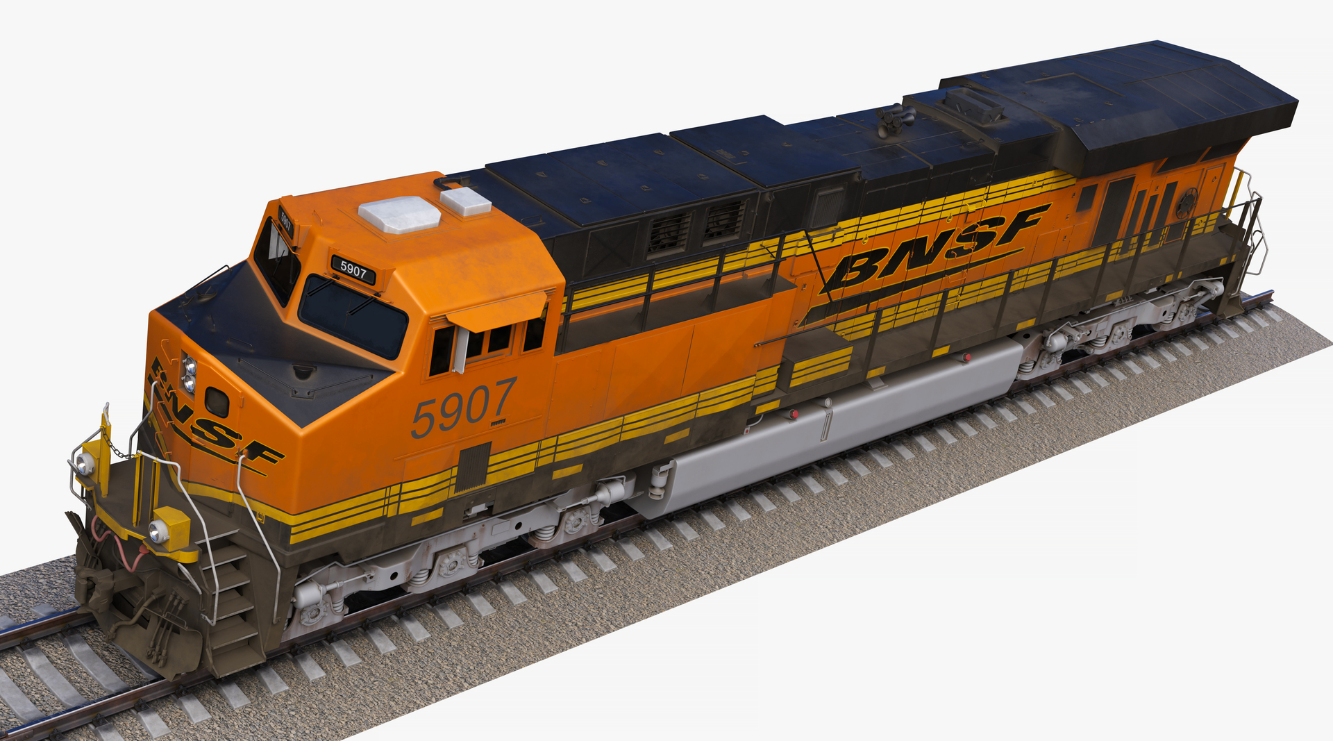 Locomotive ge es44ac bnsf 3D model - TurboSquid 1422784