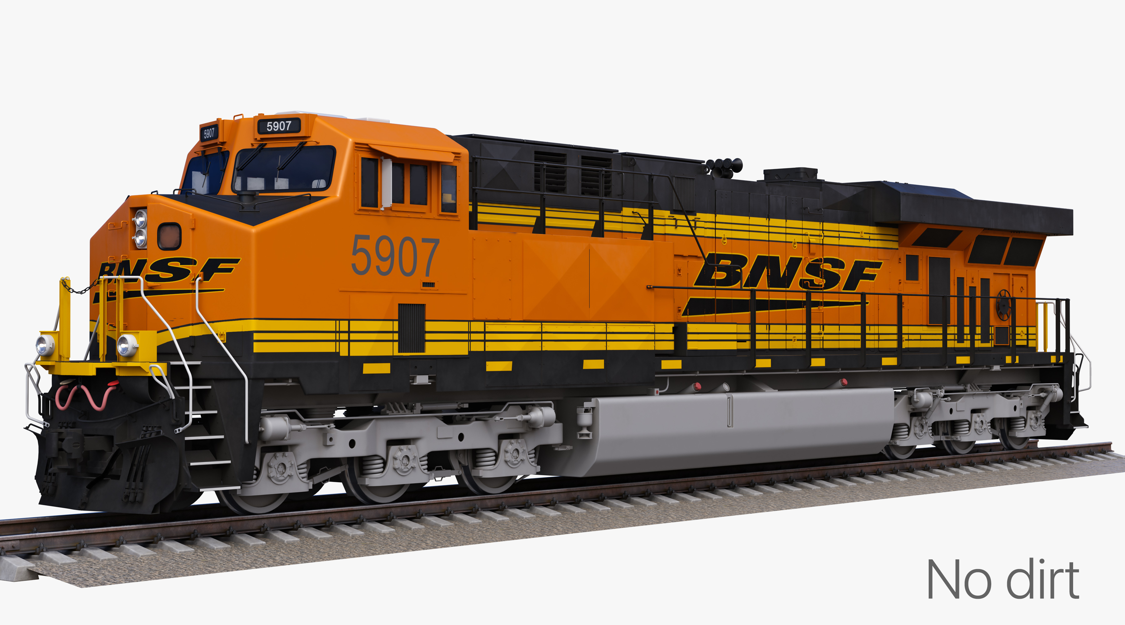 Locomotive ge es44ac bnsf 3D model - TurboSquid 1422784