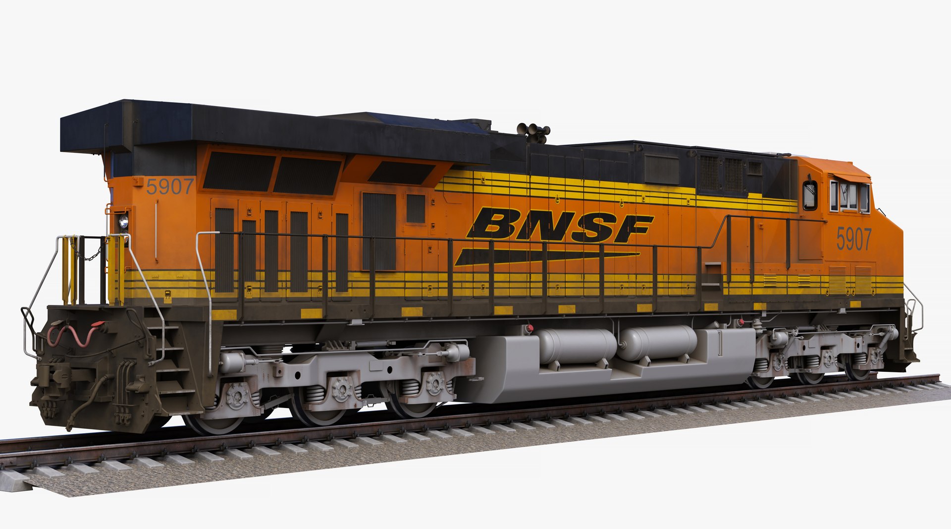 Locomotive ge es44ac bnsf 3D model - TurboSquid 1422784