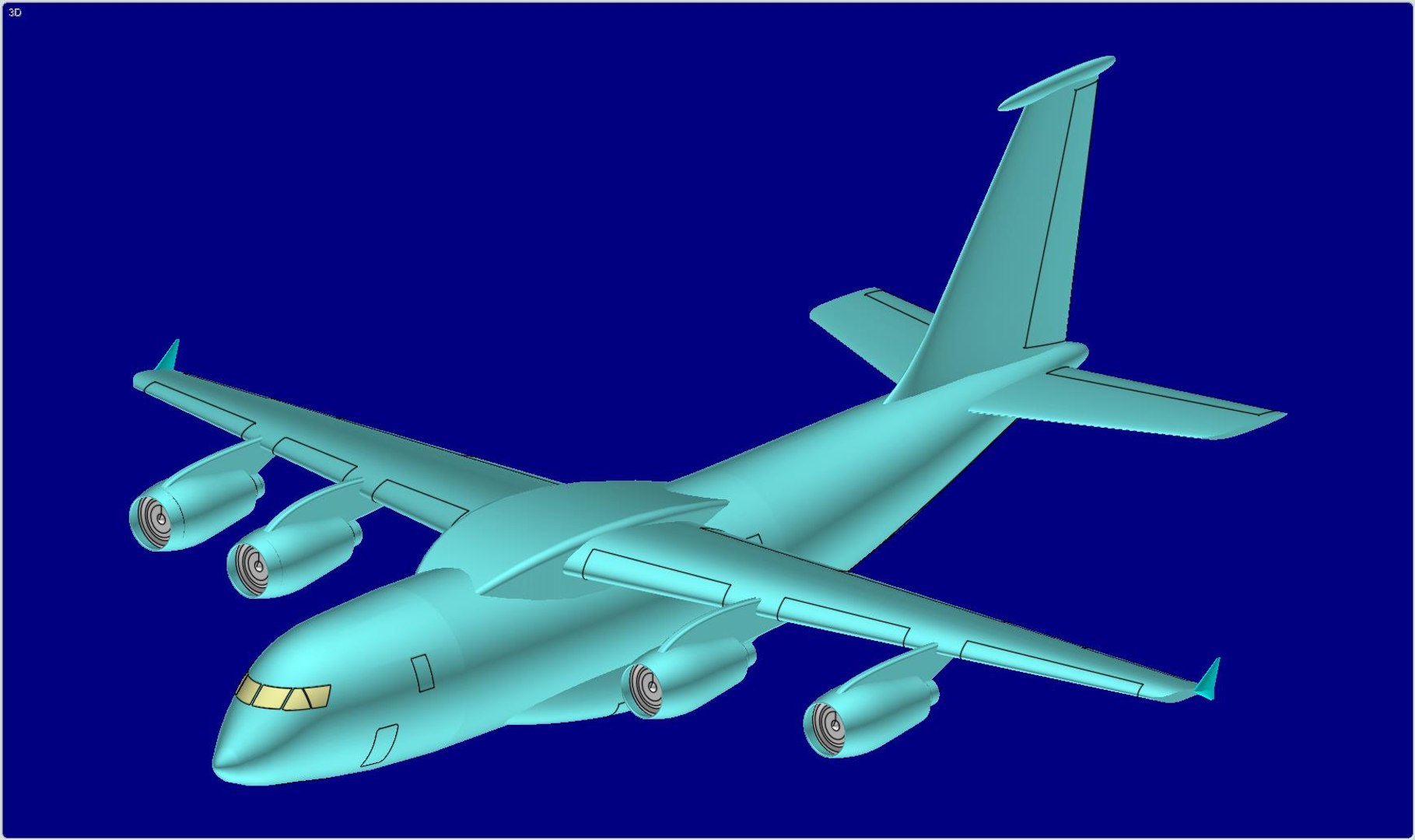 3ds Max Antonov An-188 Speculative Aircraft