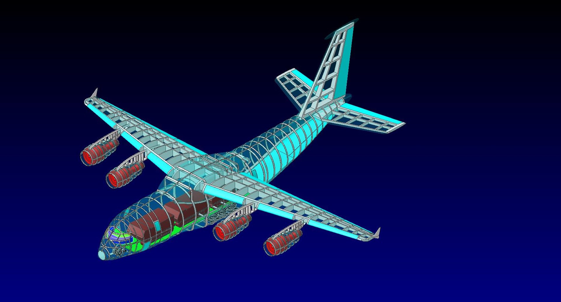 3ds Max Antonov An-188 Speculative Aircraft