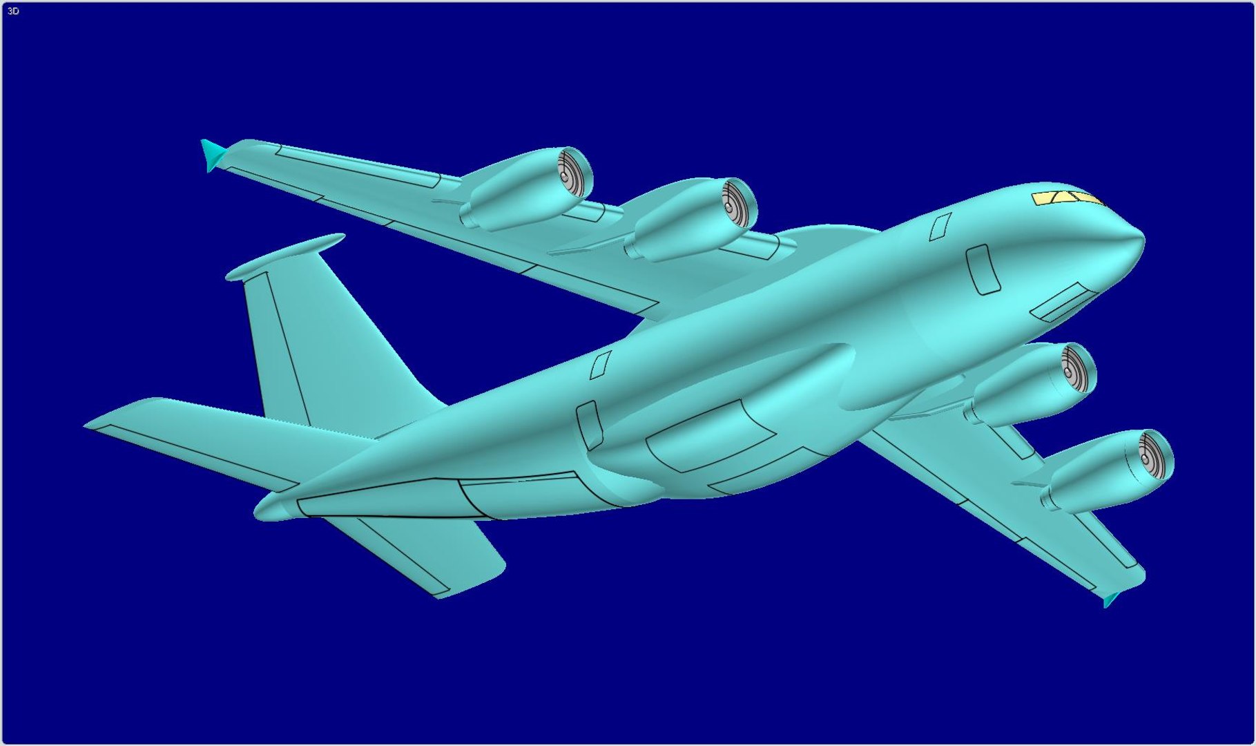 3ds Max Antonov An-188 Speculative Aircraft