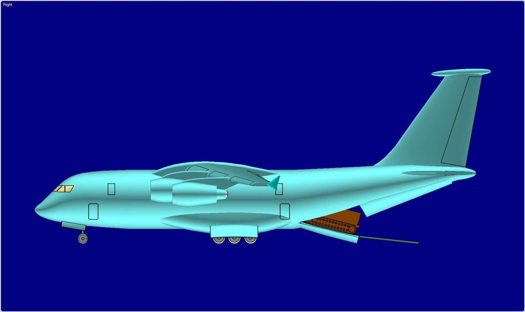3ds Max Antonov An-188 Speculative Aircraft