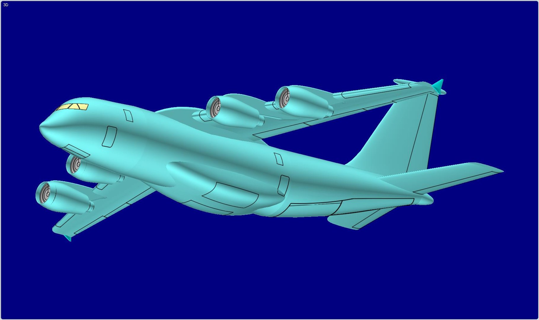 3ds Max Antonov An-188 Speculative Aircraft