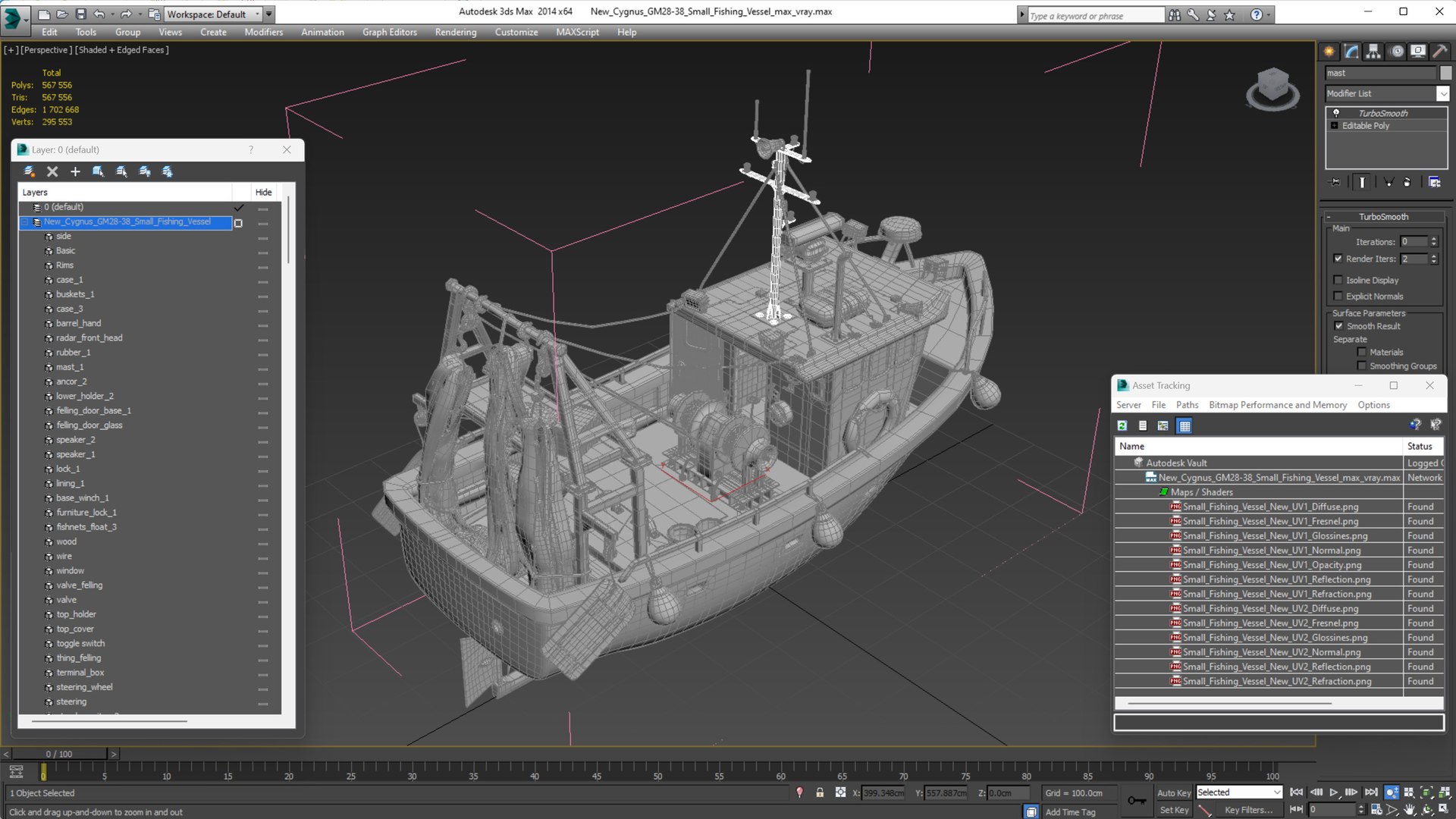3D New Cygnus GM28-38 Small Fishing Vessel Model - TurboSquid 2063599