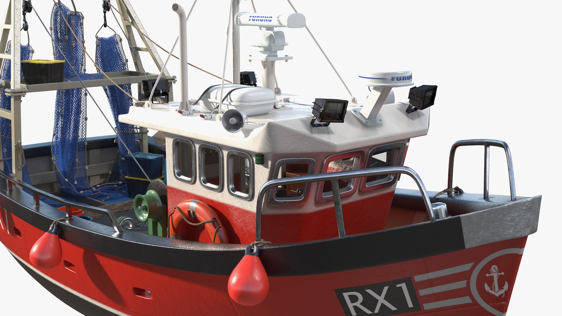 3D New Cygnus GM28-38 Small Fishing Vessel model - TurboSquid 2063599