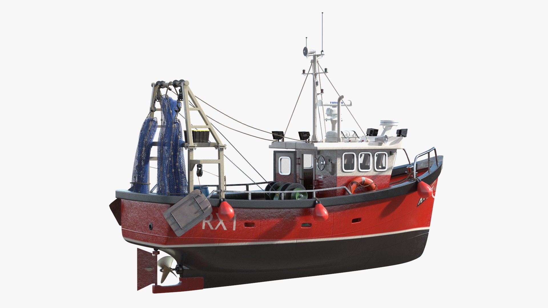 3D New Cygnus GM28-38 Small Fishing Vessel model - TurboSquid 2063599
