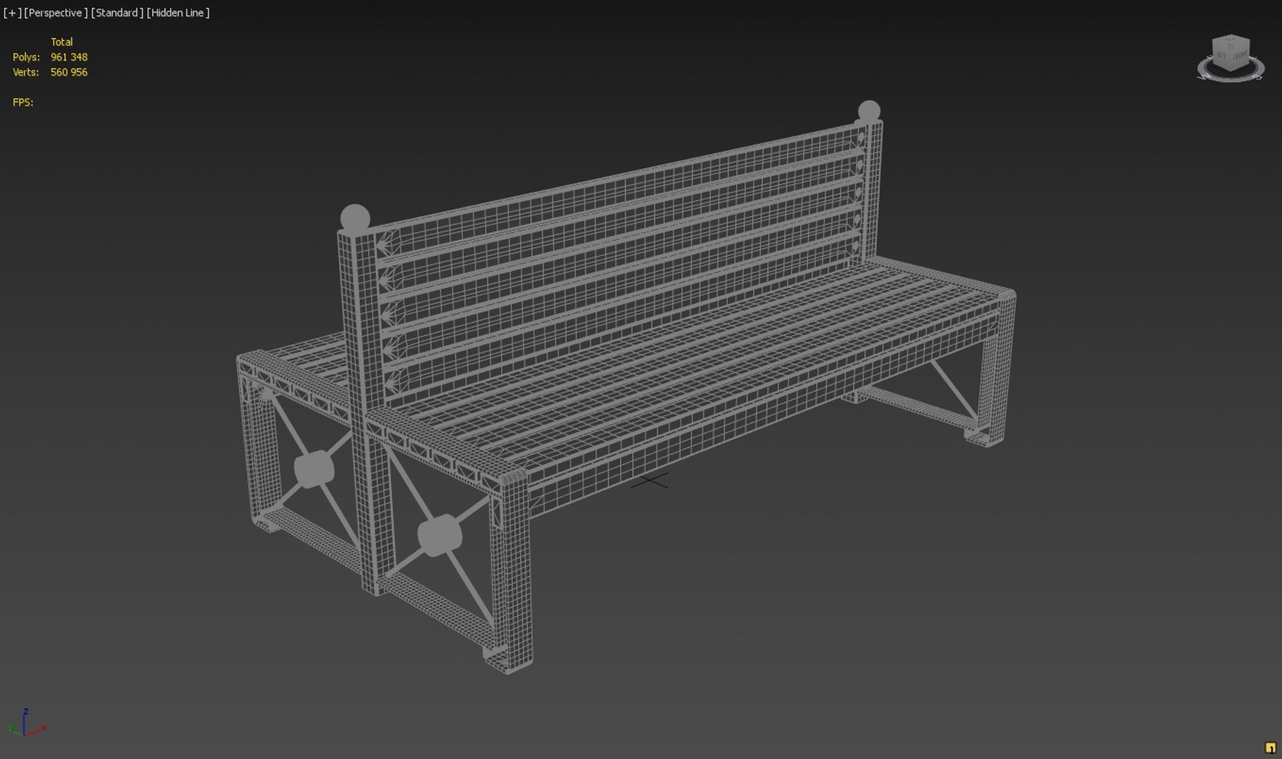 Free Bench Double 3D Model - TurboSquid 1507445
