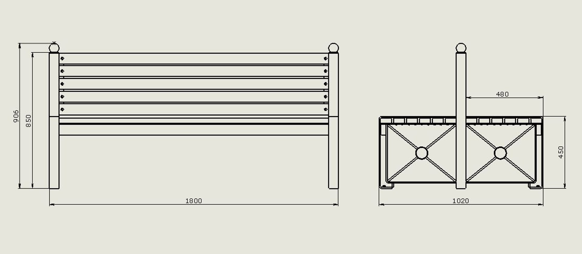 Free Bench Double 3D Model - TurboSquid 1507445