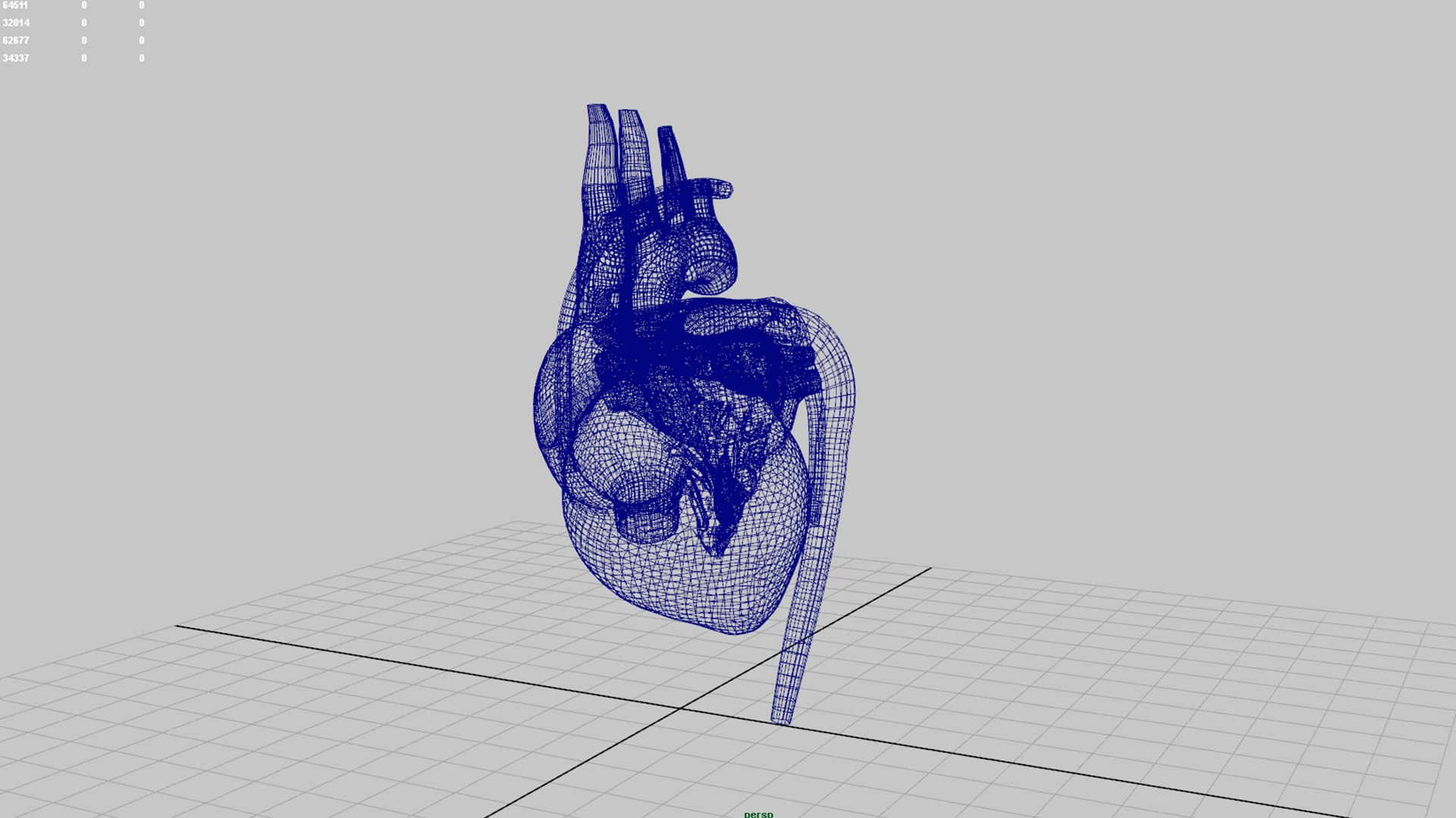 3D Human Heart Anatomy - TurboSquid 2390690