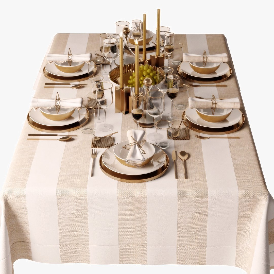 3D Model Table Setting - TurboSquid 1222003