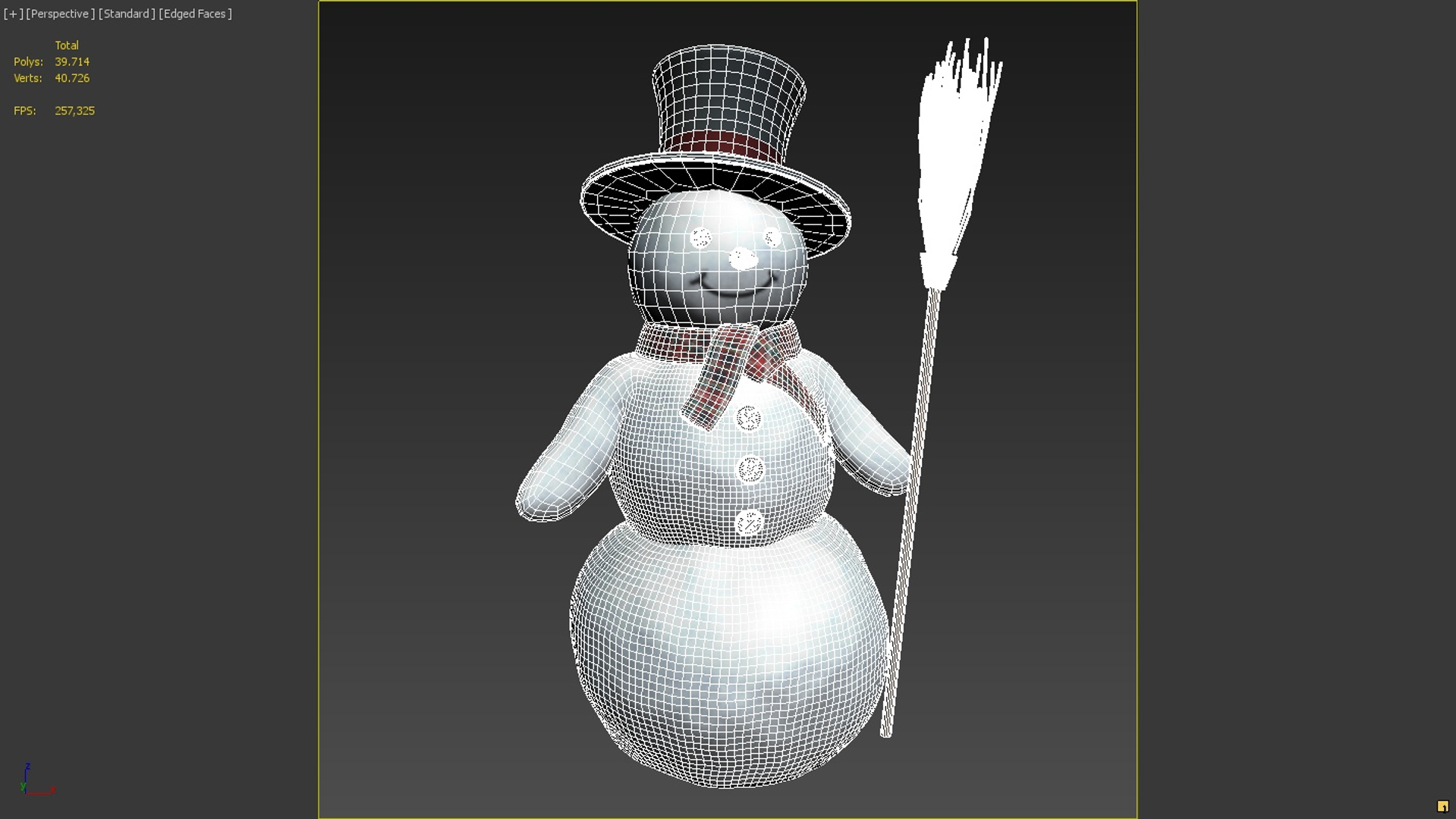Snowman snow man 3D model - TurboSquid 1345445