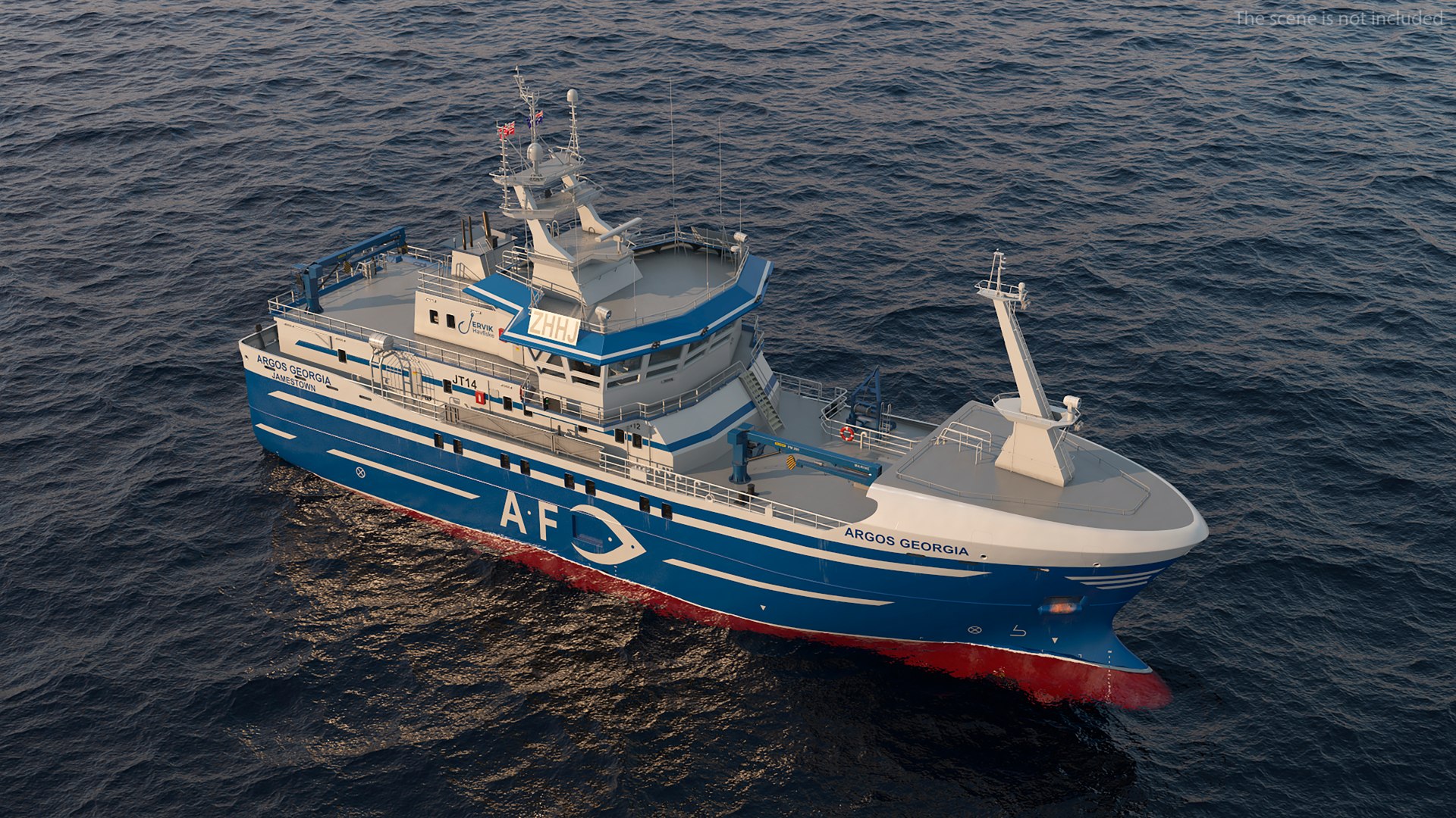 3D Model Argos Georgia Longline Fishing Vessel - TurboSquid 2441484