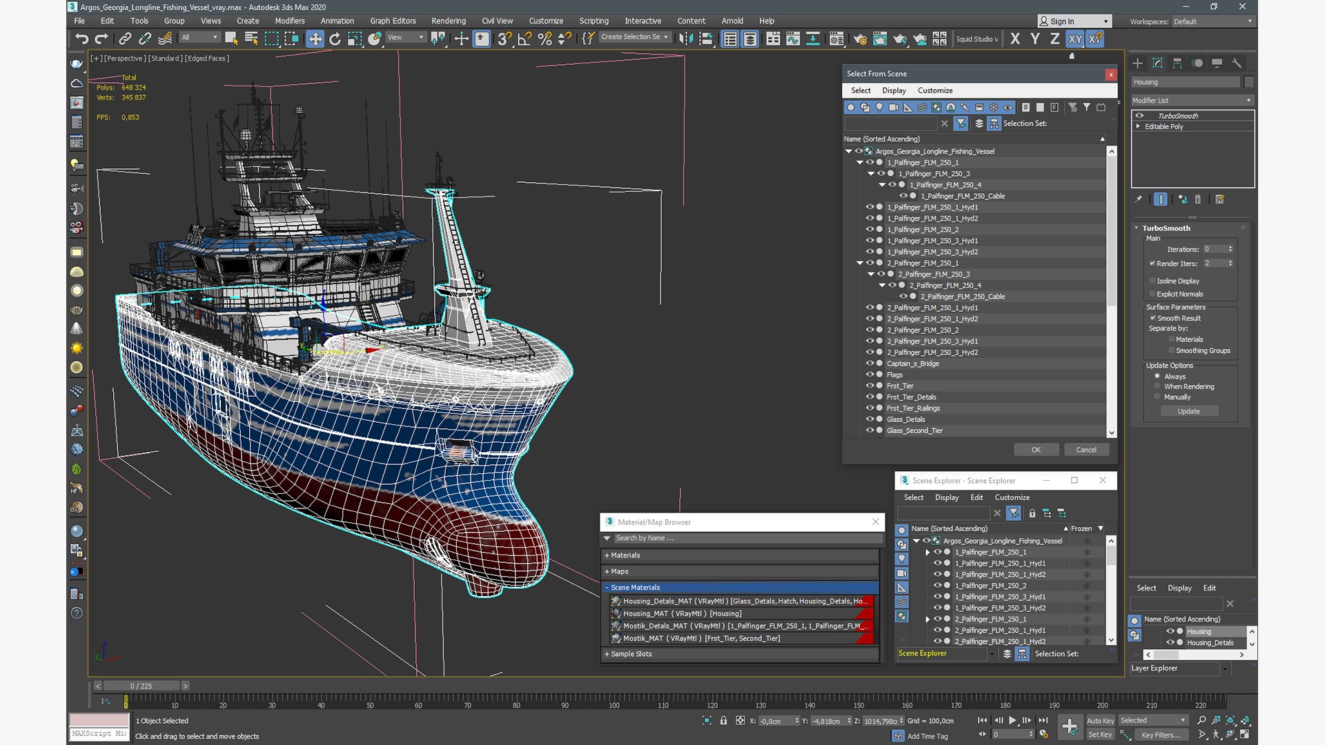 3D Model Argos Georgia Longline Fishing Vessel - TurboSquid 2441484