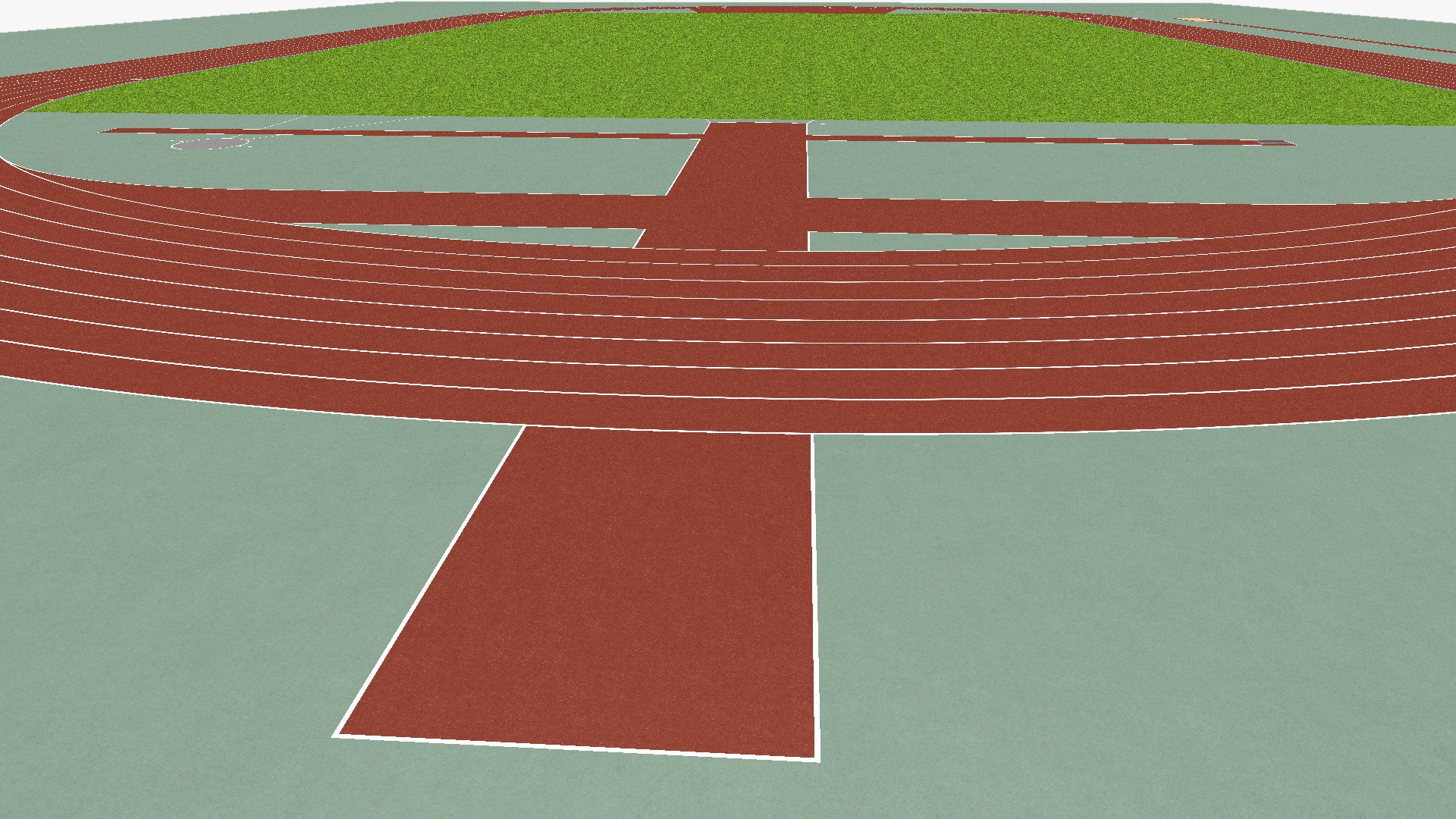 3D Athletic Track And Sectors Model - TurboSquid 2262744