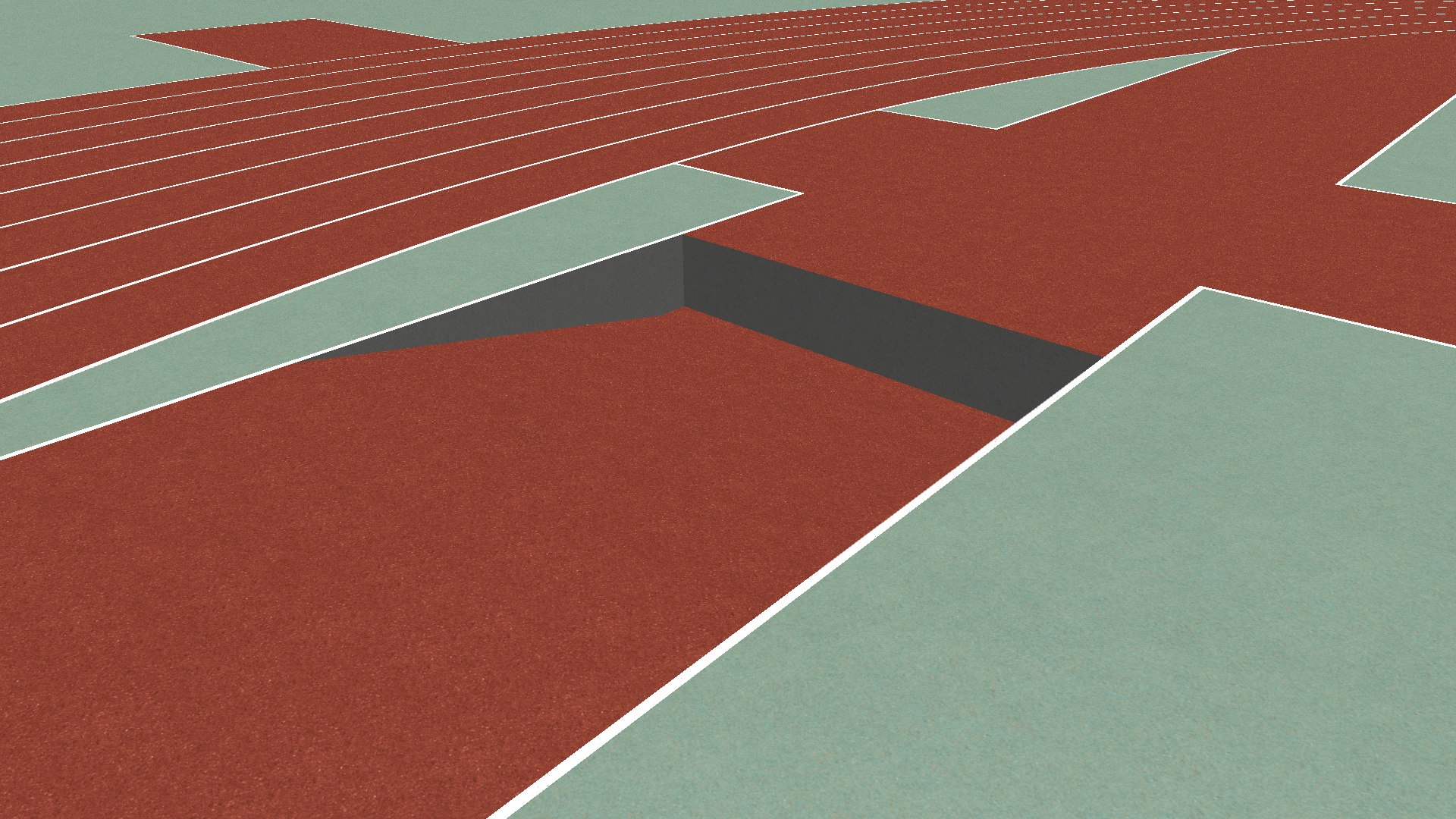 3D Athletic Track And Sectors Model - TurboSquid 2262744