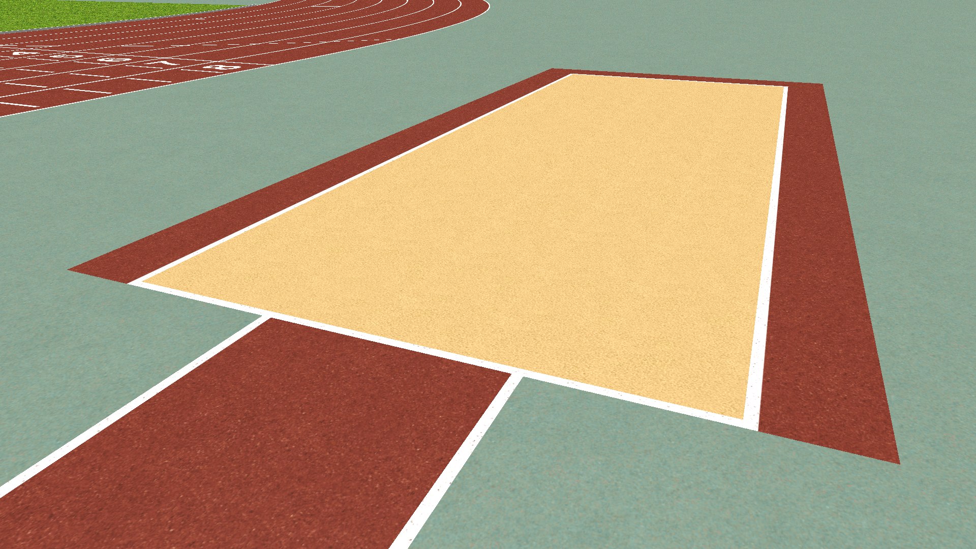 3D Athletic Track And Sectors Model - TurboSquid 2262744