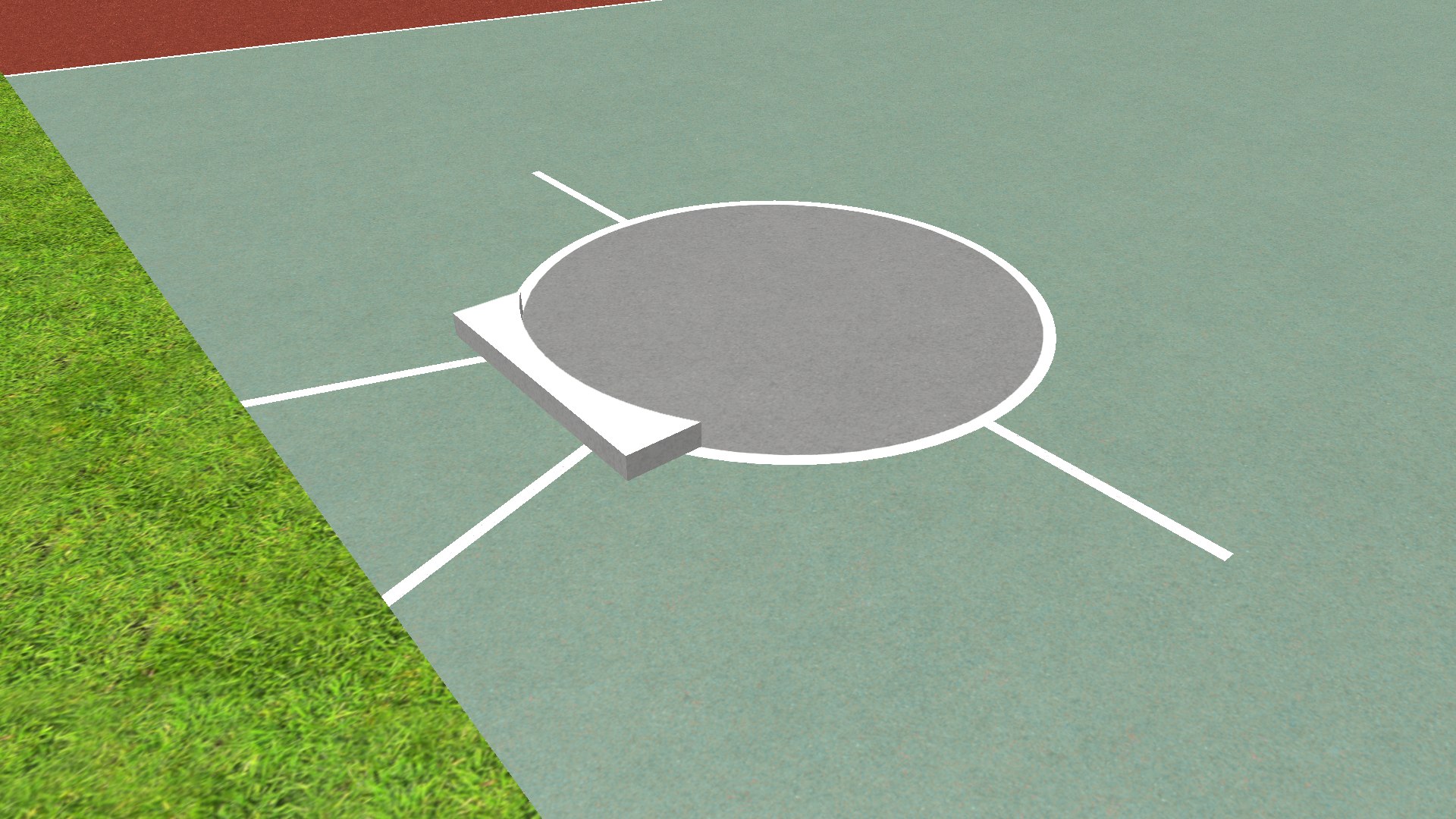 3D Athletic Track And Sectors Model - TurboSquid 2262744