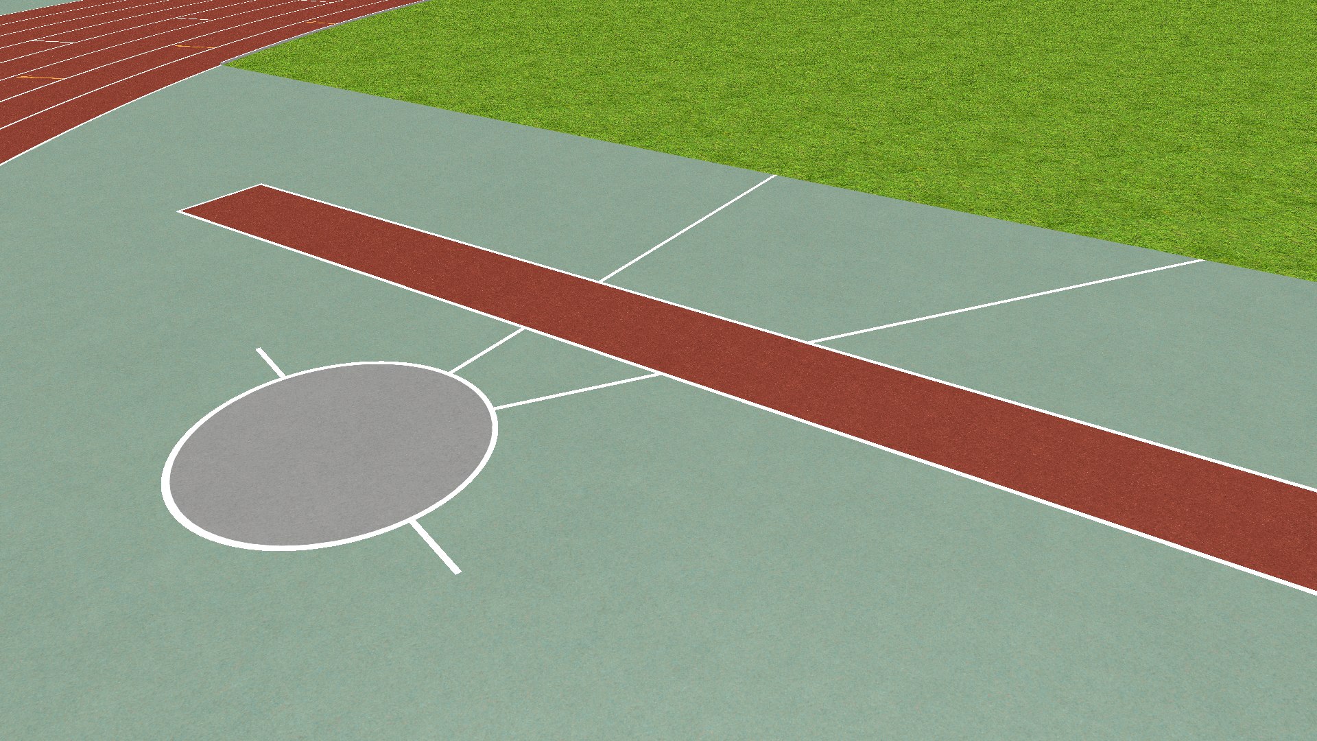 3D Athletic Track And Sectors Model - TurboSquid 2262744