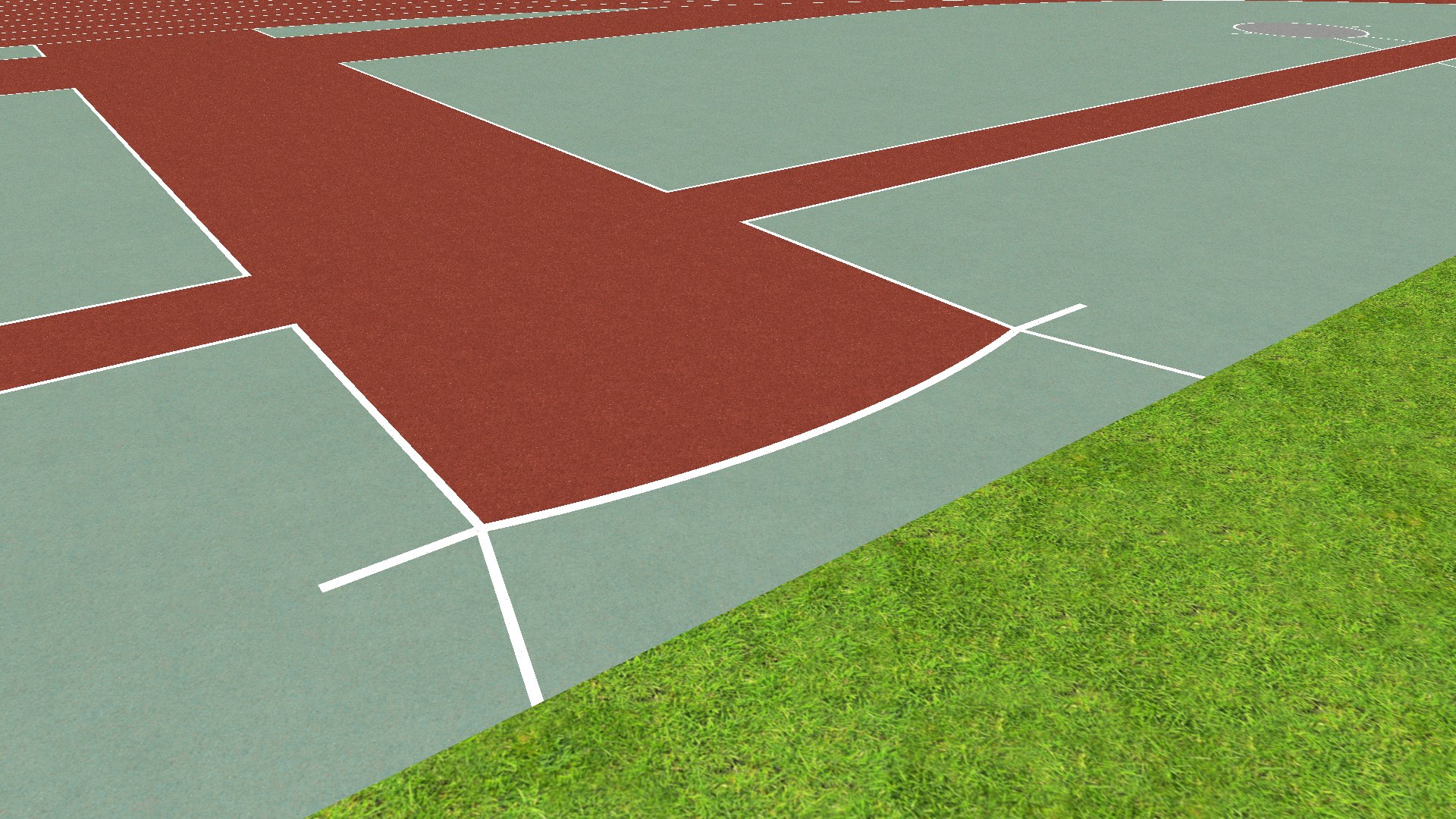 3D Athletic Track And Sectors Model - TurboSquid 2262744