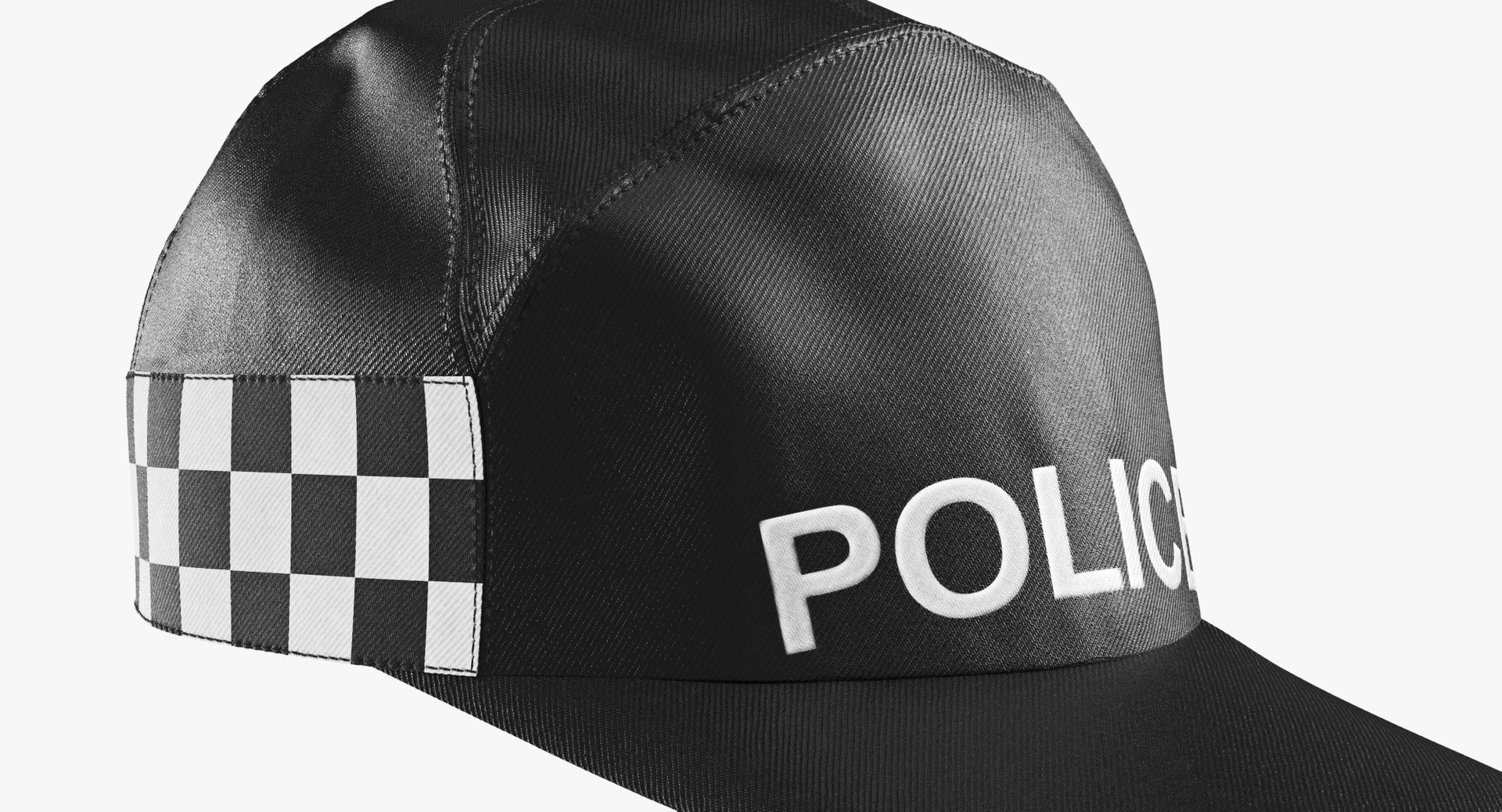 3D Model Baseball Cap Police - TurboSquid 1853823