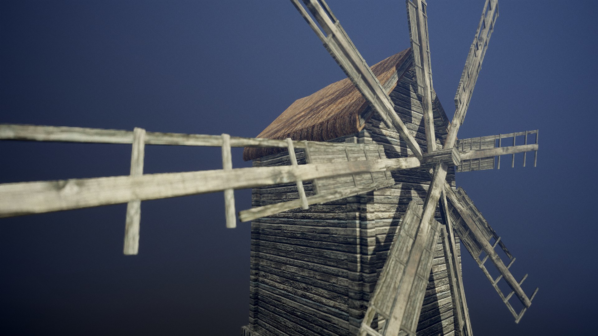 3d Model Of Windmill Ready Games