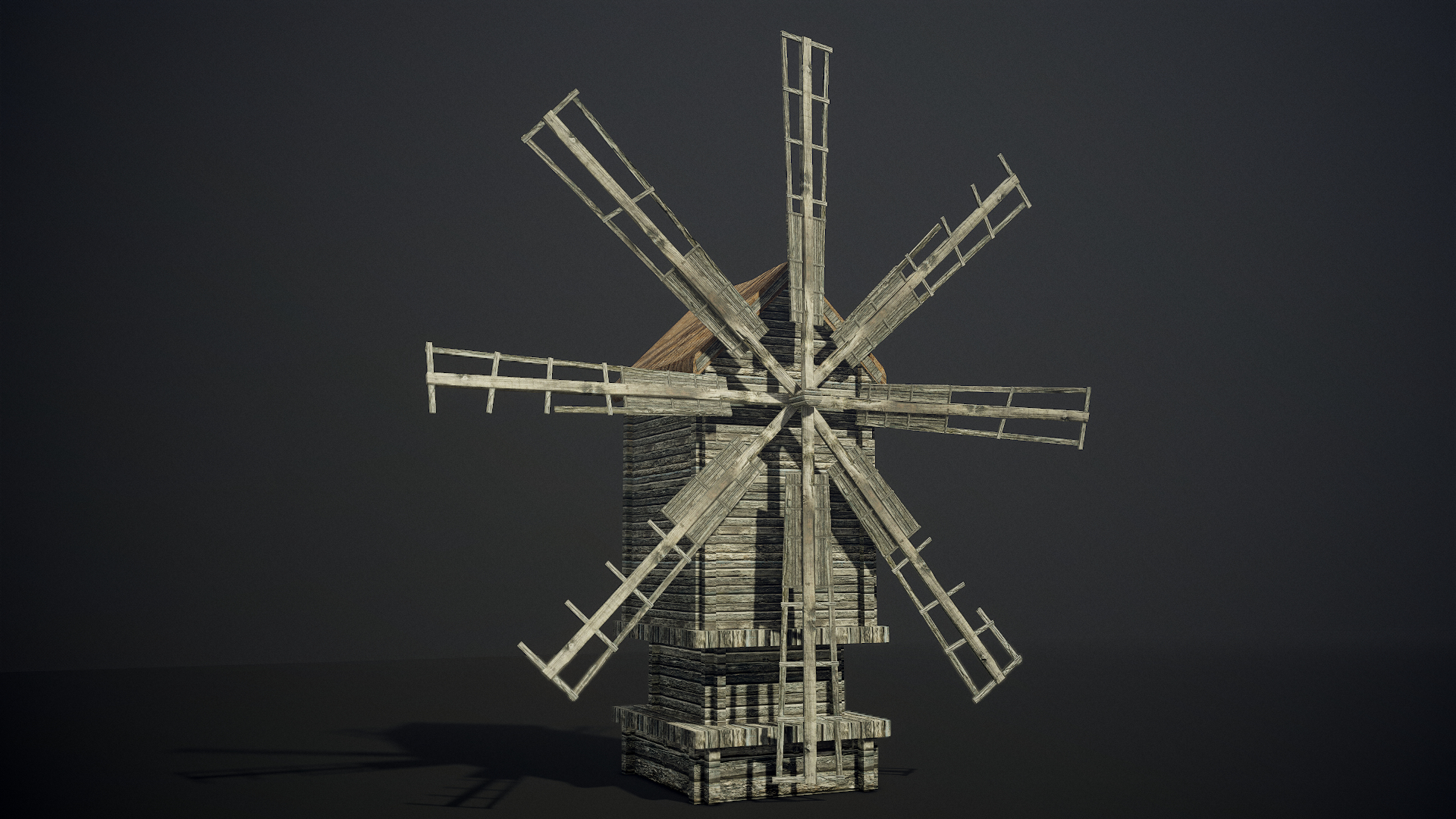 3d Model Of Windmill Ready Games