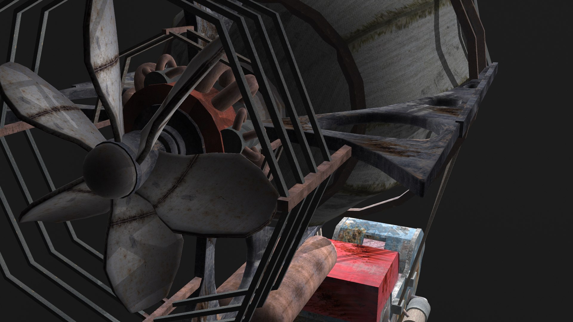 3ds max steam punk airship