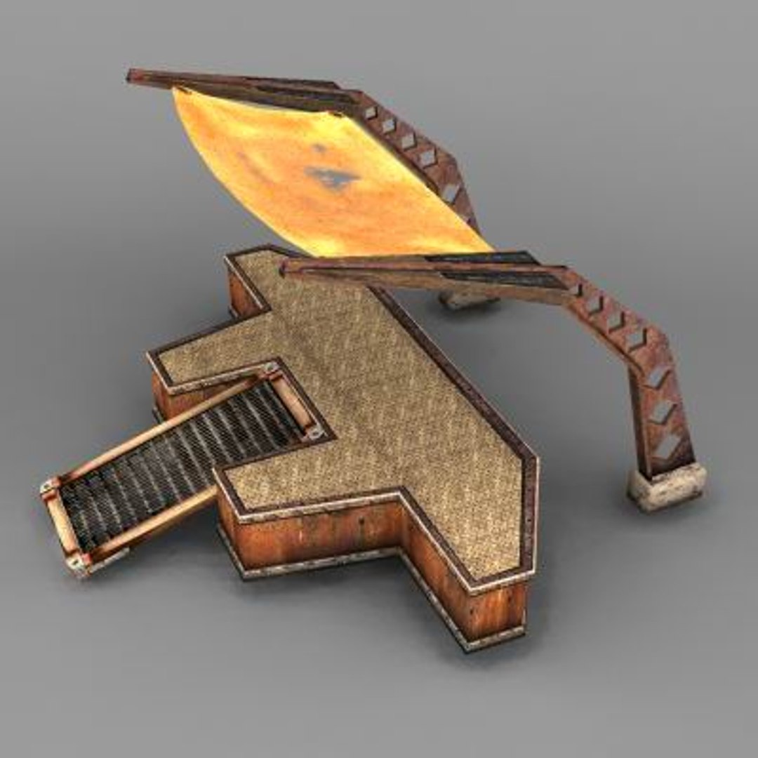 race track set meshes 3d model