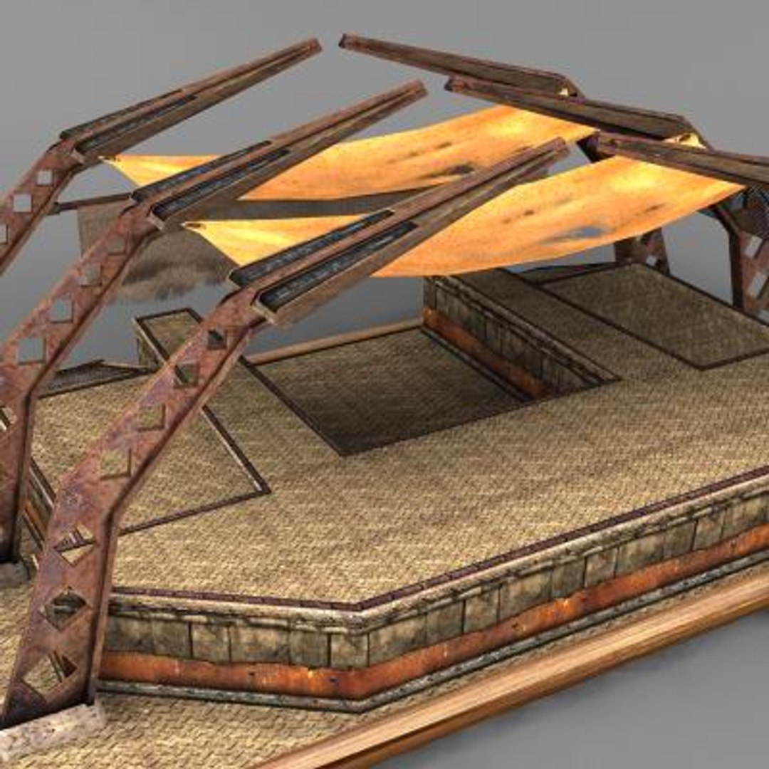 race track set meshes 3d model