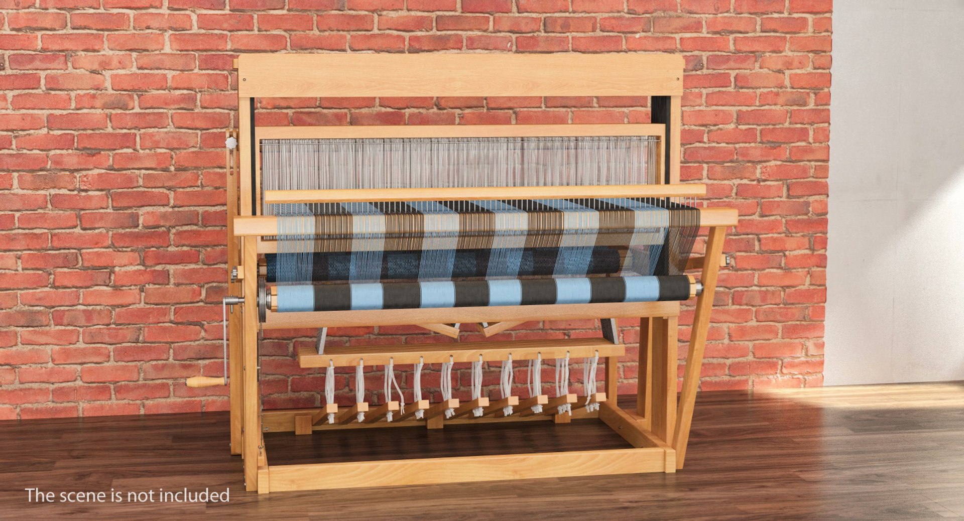 3D Model Wooden Loom Rug - TurboSquid 1302156