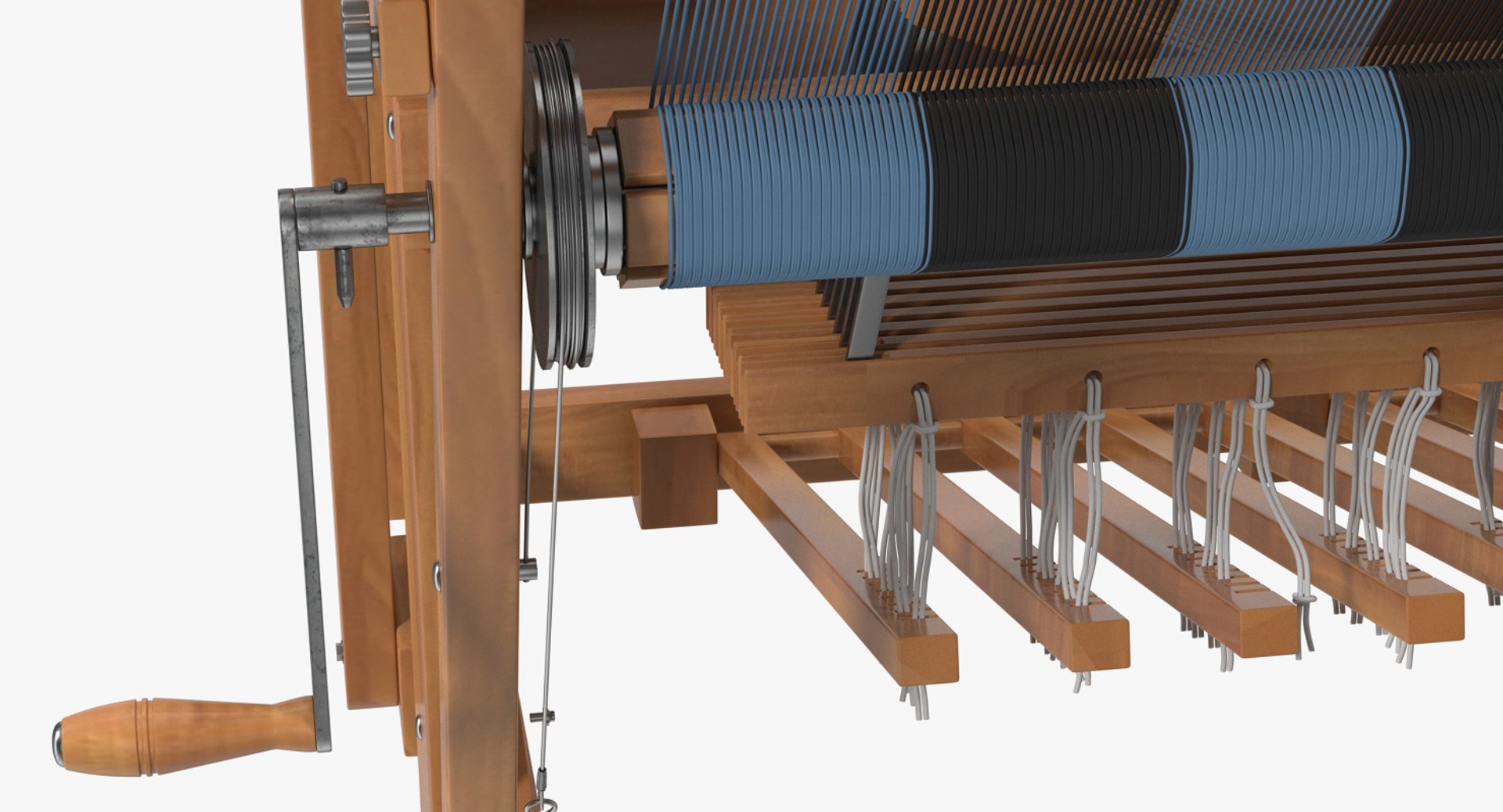 3D Model Wooden Loom Rug - TurboSquid 1302156