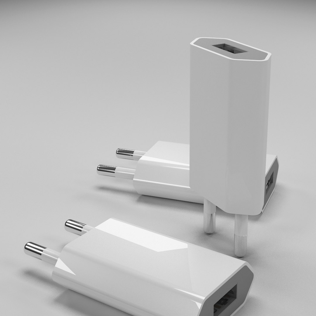 3d apple charger model