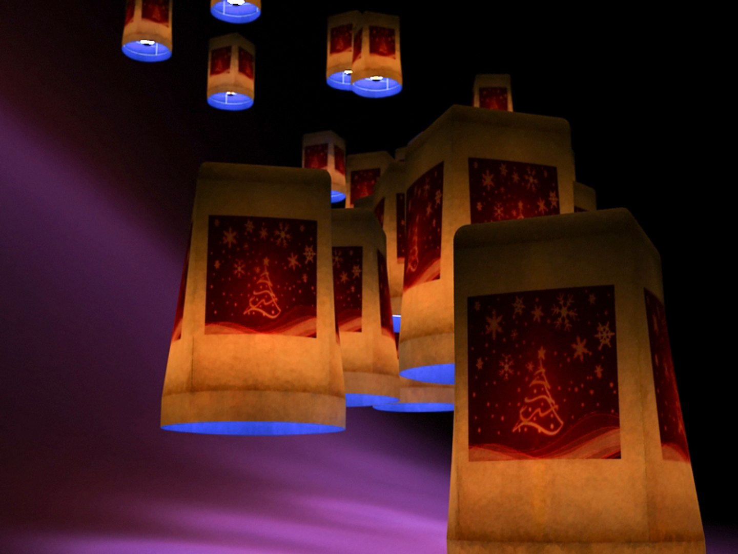 3d light luminair float model