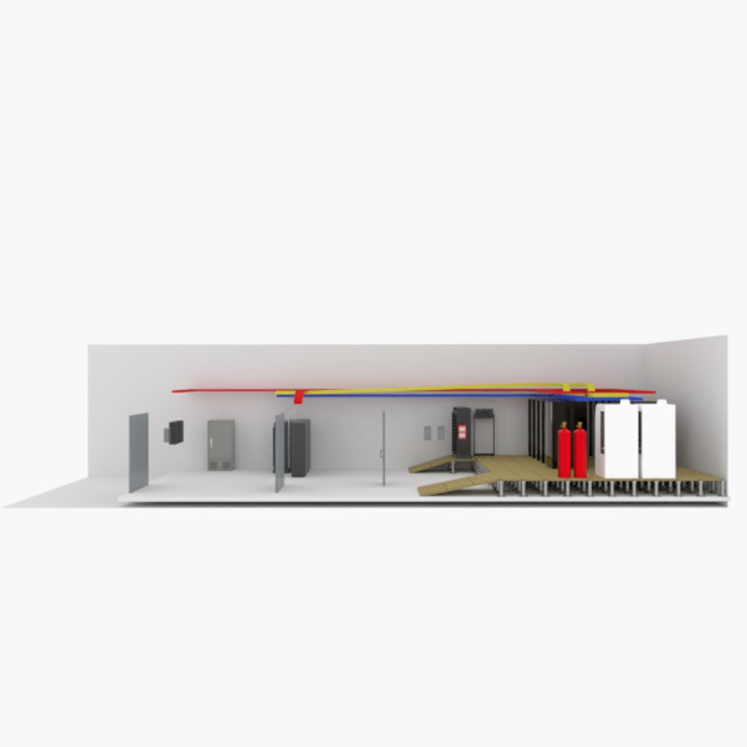 Server Room 3D Model - TurboSquid 1301419