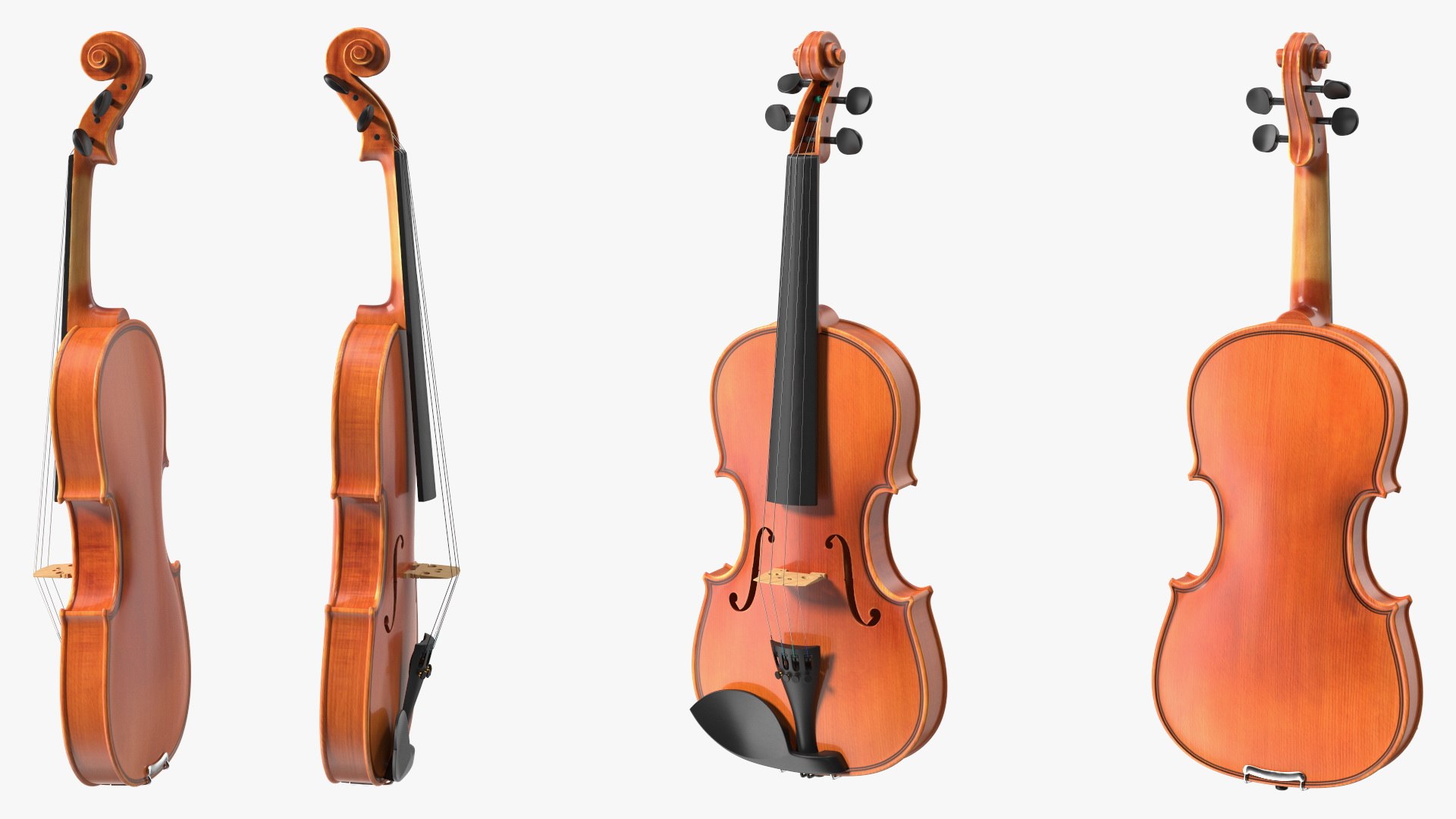 Violin Stringed Instrument 3D Model - TurboSquid 2146539