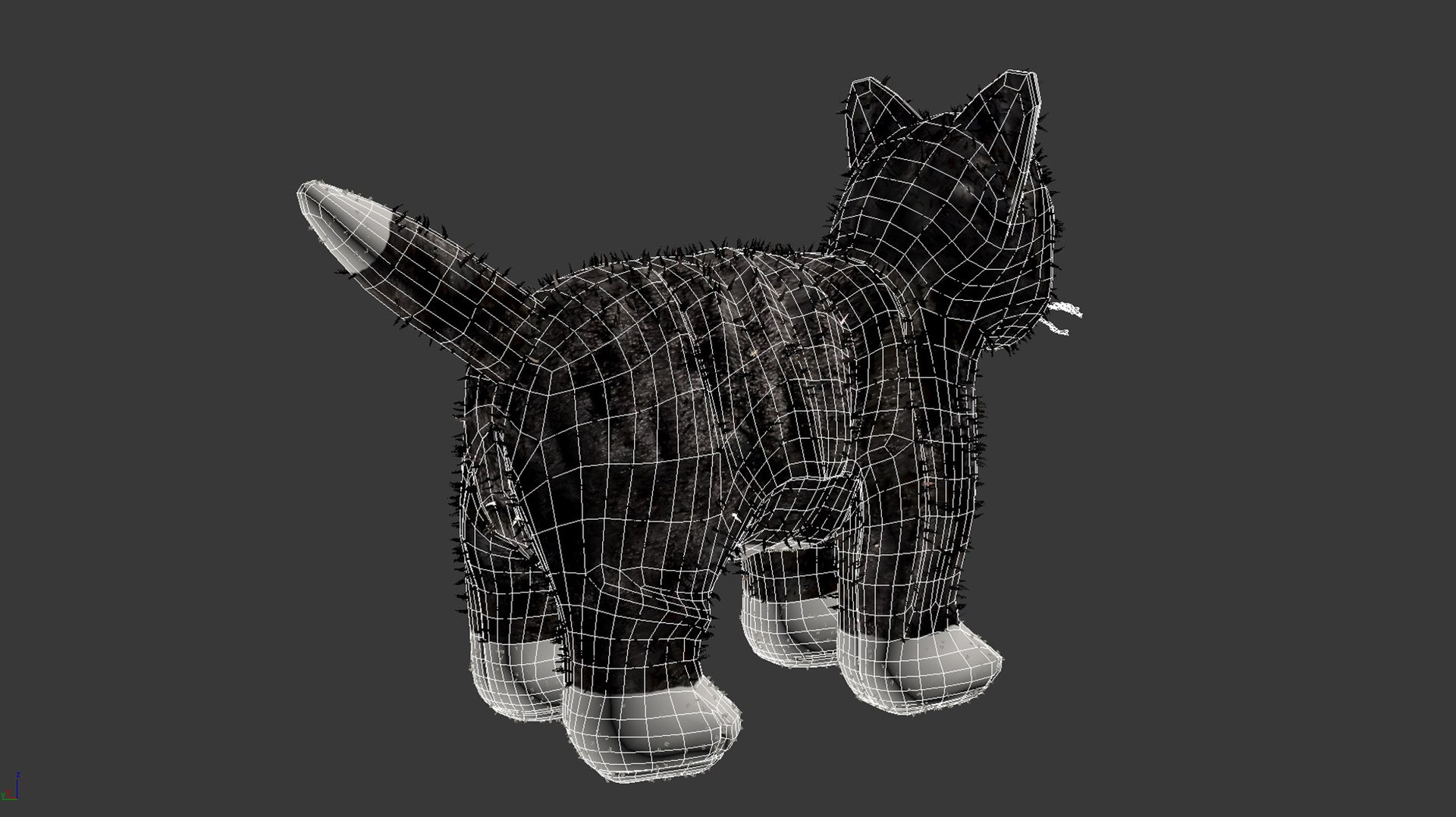 LILLEPLUTT Soft Toy Cat Gray White 3D Model - TurboSquid 1872403