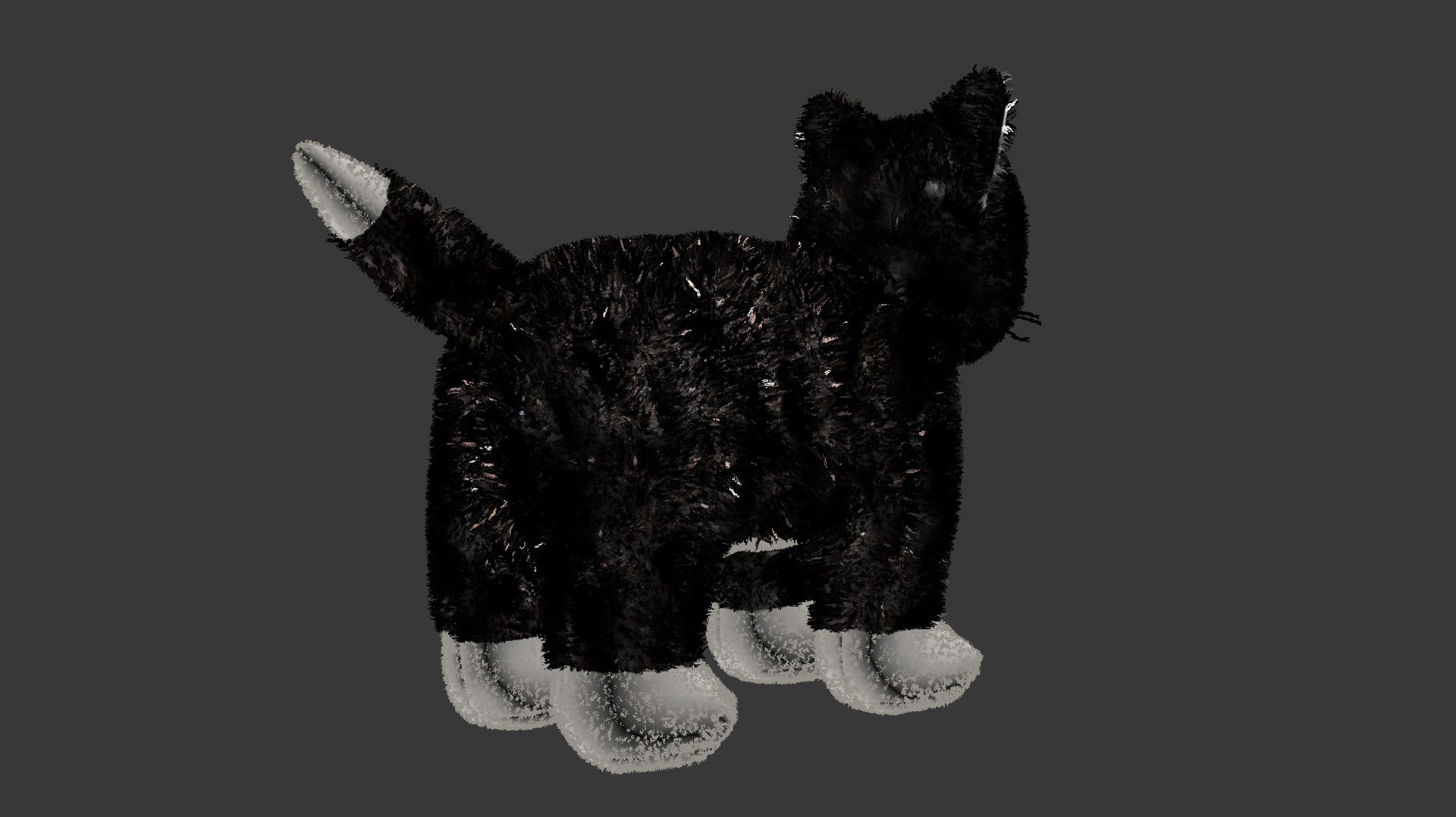 LILLEPLUTT Soft Toy Cat Gray White 3D Model - TurboSquid 1872403