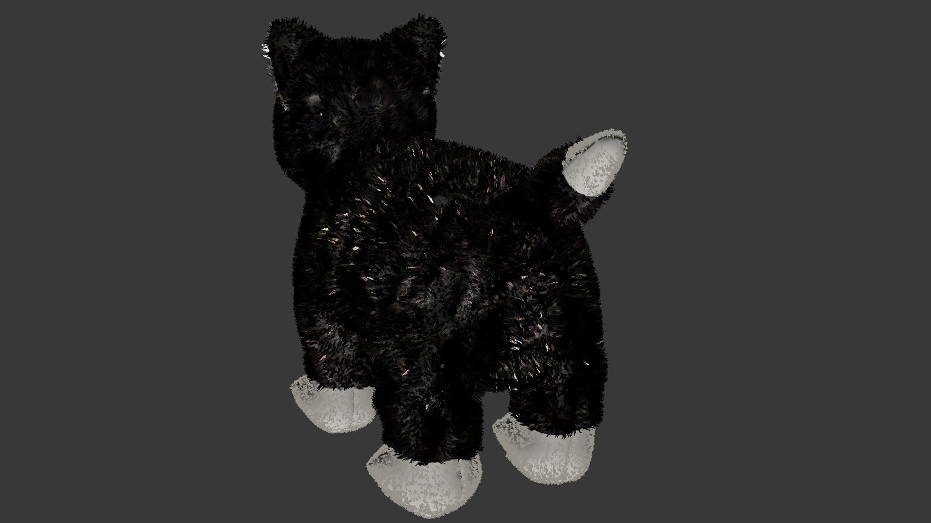 LILLEPLUTT Soft Toy Cat Gray White 3D Model - TurboSquid 1872403